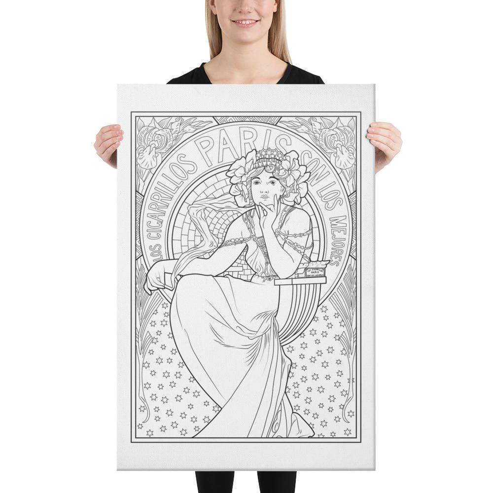 alphonse mucha printable coloring pages