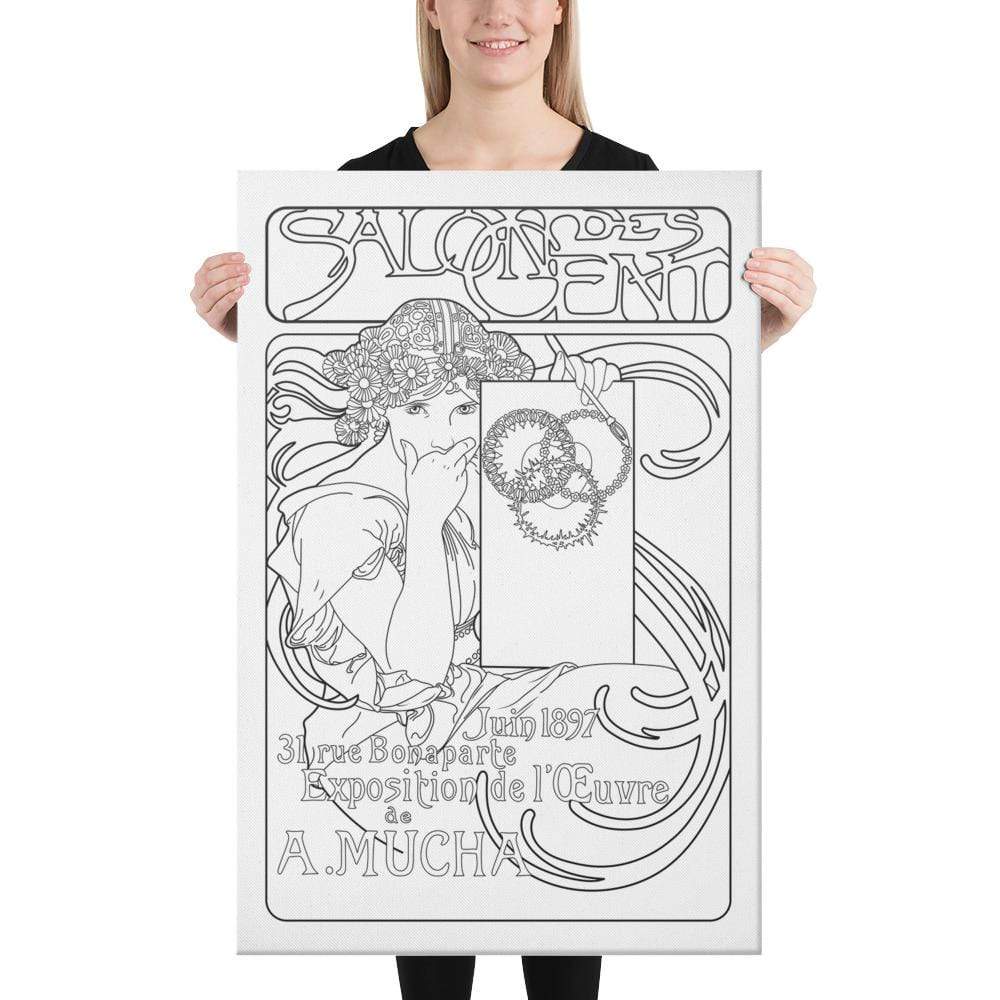 alphonse mucha printable coloring pages